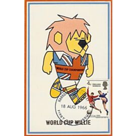 1966 World Cup Winners. World Cup "Willie" Card. Harrow & Wembley FDI