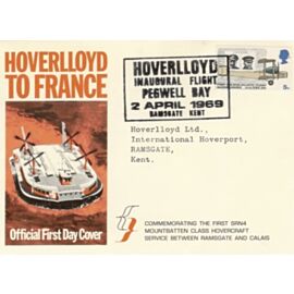 1969 Notable Anniversaries Hoverlloyd Official FDC, Pegwell Bay ...