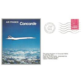 1976 Air France Concorde, First Commercial Flight Paris - Washington ...