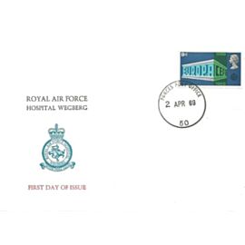 1969 Notable Anniversaries, RAF Hospital Wegberg FDC, 9d only, Forces ...