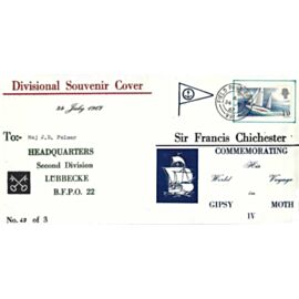 1967 Sir Francis Chichester Special Forces Lubbecke Souvenir FDC, Field ...
