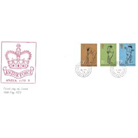 1973 County Cricket Centenary, ANZUK Forces FDC, ANZUK FPO 5 cds