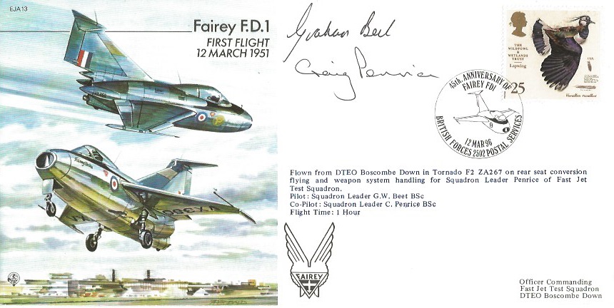 2000 Life & Earth BHC Official FDC. Signed by Wing Commander Bunny Currant