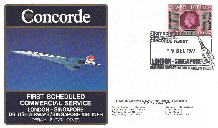 1976 Air France Concorde, First Commercial Flight Paris - Washington ...