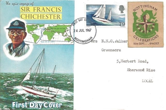 1957 Scout Jubilee Jamboree, Illustrated Handshake FDC, World Scout ...
