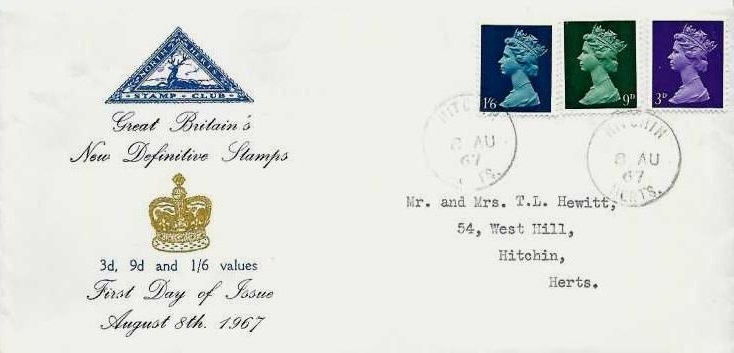 1970 Royal Army Ordnance Corps Donnington Telford 10p FDC